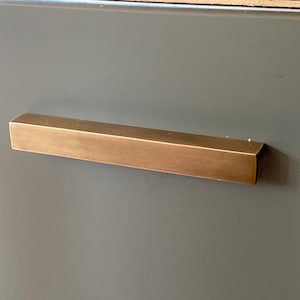 L Shaped Solid Brass Kitchen Drawer Handles. This Style is Available in ...