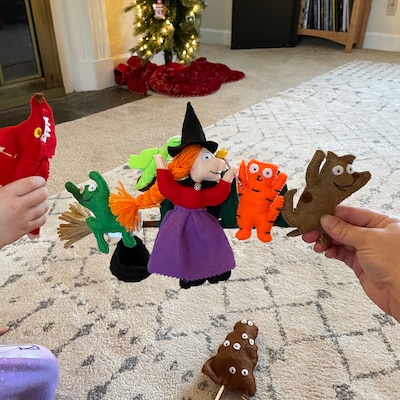 Room on the Broom Felt Puppets Figurines Julia Donaldson and Axel ...