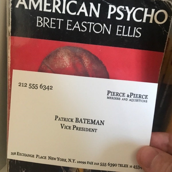 Patrick Bateman Card 4x2 Decal Sticker - Etsy