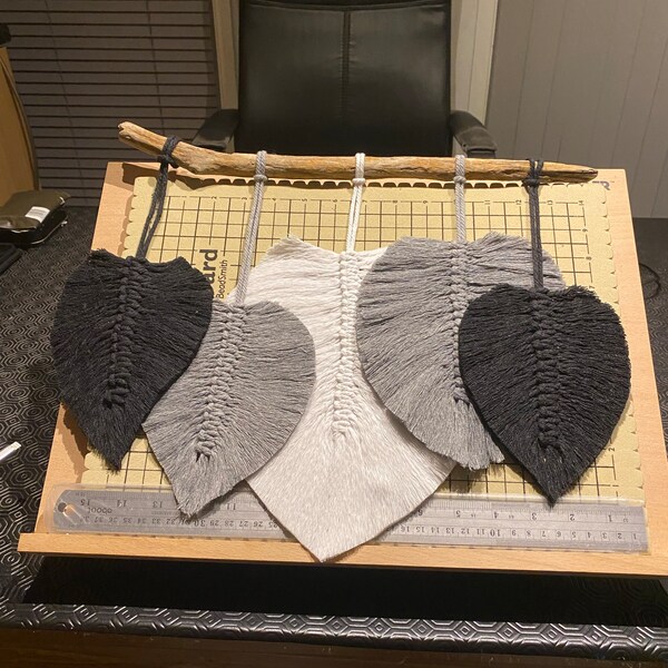 Macrame Leaf & Feather Cutting Template: 5 Sizes Available - Etsy