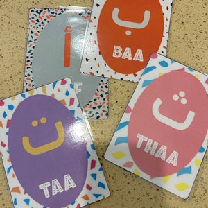 Arabic Alphabet Tracing Cards Learn to Write the Letters - Etsy