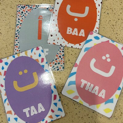 Arabic Alphabet Tracing Cards Learn to Write the Letters - Etsy