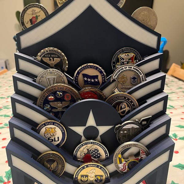 Army Master Sergeant Coin Rack - Etsy