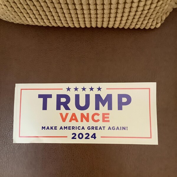 FIGHT TRUMP VANCE 2024 Bumper Sticker | Vinyl Sticker | Decal - Etsy