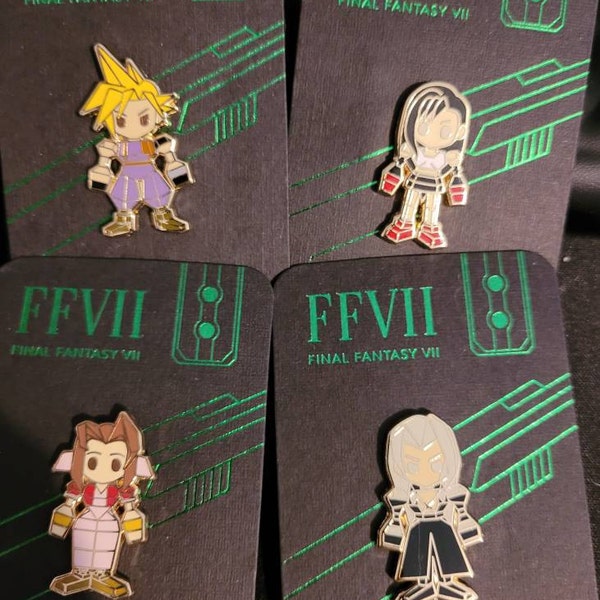 Final Fantasy VII Remake / FF7R - Polygon Hard Enamel Pin - Etsy