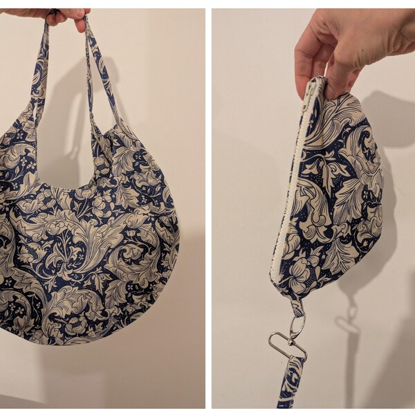 Round Bag With a Pouch | Sewing Pattern | One Size - Etsy