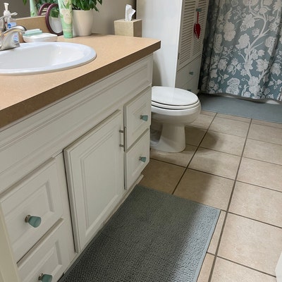 Frosted Turquoise Beach Glass Knob Glass Dresser Drawer Pull Knob, Cabinet Knob, Blue Sea Glass ...