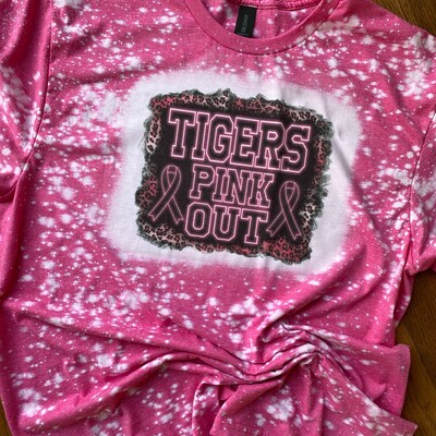 Tigers Png Pink Out Neon Lights Breast Cancer Awareness School Spirit ...