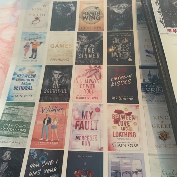 Custom Book Cover Sticker Sheet - Etsy