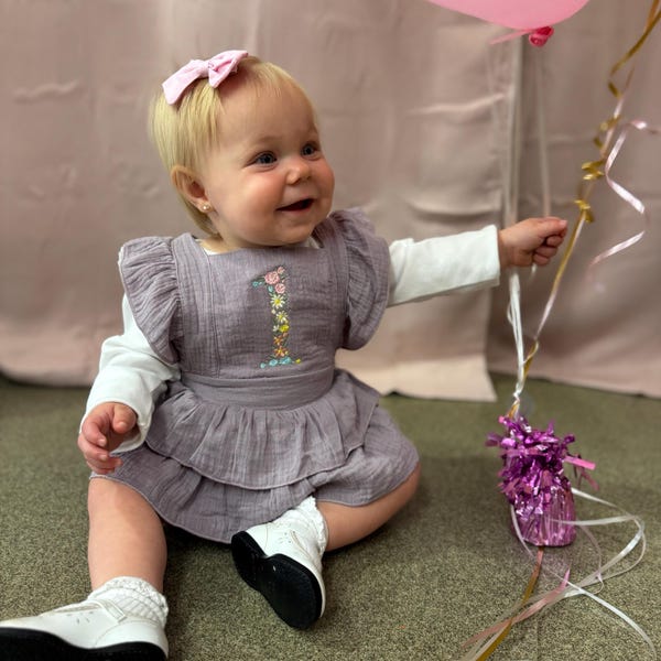 Baby Boys beary First Birthday Sweater One Embroidered Sweater With ...