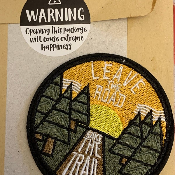 Travel Patches Embroidered Sew / Iron on Biker Nature Camping Wander ...