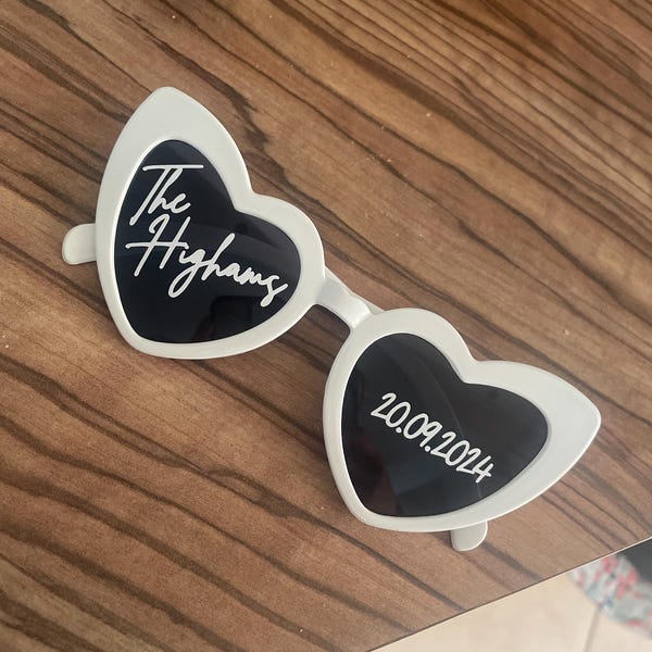 DIY STICKERS for Wedding SUNGLASSES| |wedding Personalised Sunglasses ...
