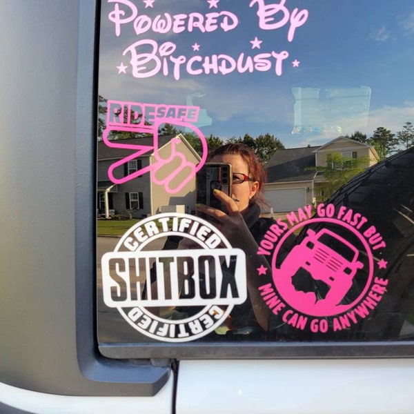 Ride Safe Biker Wave 2 Fingers Down Motorcycle Wave Sticker - Vinyl ...