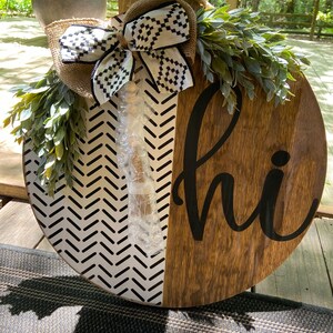 Welcome to Our Home Boho Door Hanger Welcome Sign for Front - Etsy