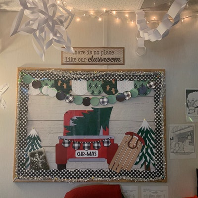 Christmas Tree Truck Christmas Bulletin Board Kit - Etsy