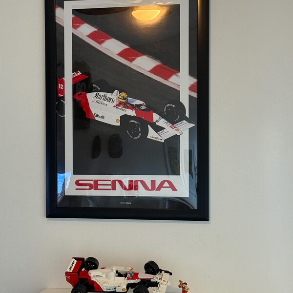 Senna Poster, Senna Wall Art, Formula One Inspired Racing Poster, Vintage F2 Motorsport Print ...