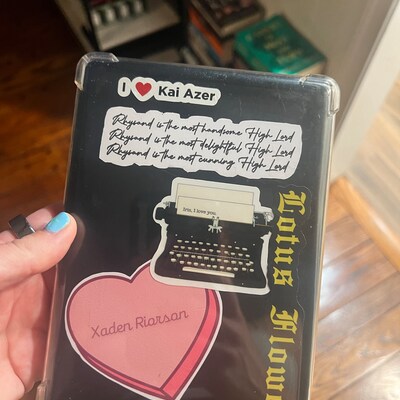 Divine Rivals Typewriter Waterproof Sticker - Etsy