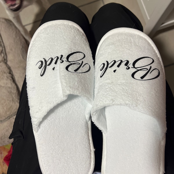 Bridesmaid Slippers, Party Matching Slippers, Bachelorette Gifts ...