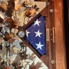 Flag Display Case With Embedded Shell Casings Maple Inlay Service ...