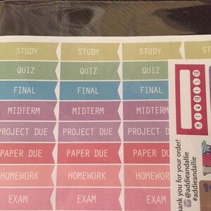 College Stickers, College School Stickers, College Planner Stickers ...