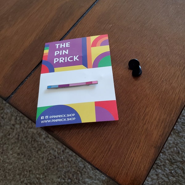 Bisexual Rod Pin — Subtle Pride Flag Accessory LGBT Queer Bi Bicurious ...