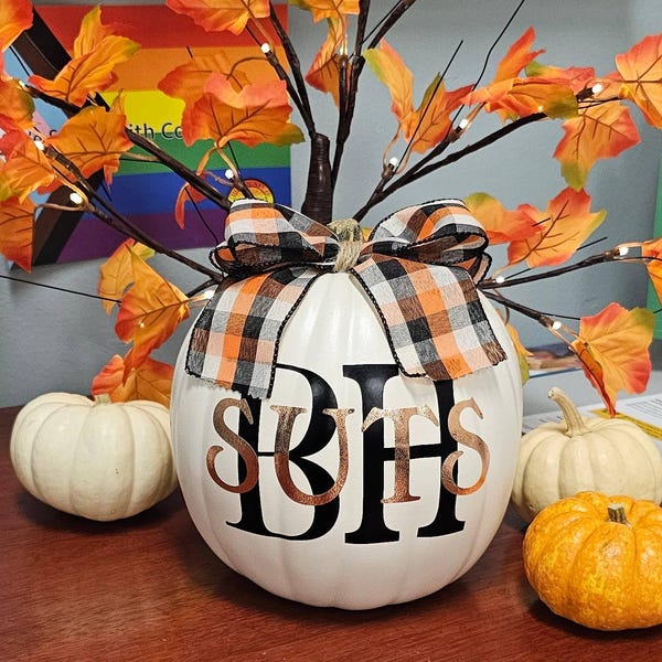Personalized Fall Foam Pumpkin: Custom Family Name Thanksgiving Decor ...