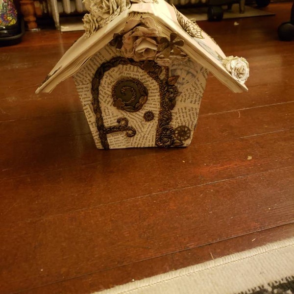 Fairy House Handmade, Square Tissue Box Cover, Pagan Décor, Fairy ...