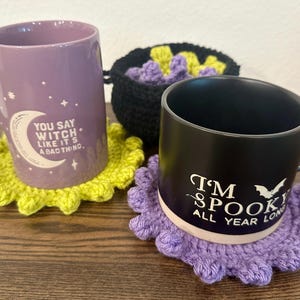 Bubbling Cauldron Crochet Coaster Set digital PDF - Etsy