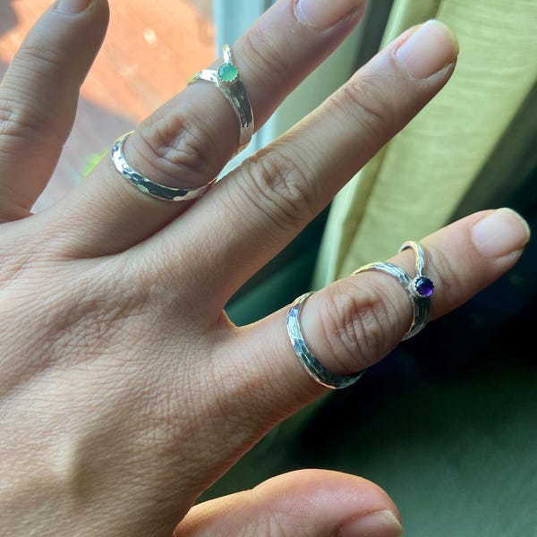 Garnetswan Splint Ring • Sterling Silver Swan Neck Splint for PIP, DIP ...