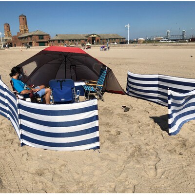13 Ft Beach Windscreen Privacy Windbreak Made in Europe Free Bag - Etsy