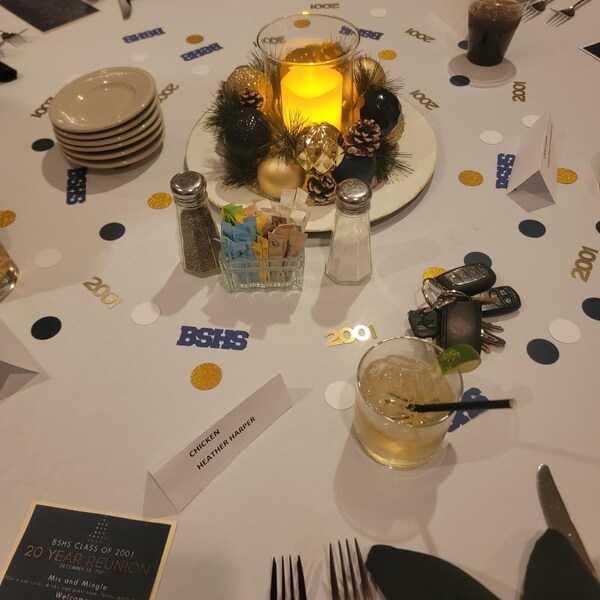 School Reunion Confetti - Personalized With School Mascot and ...