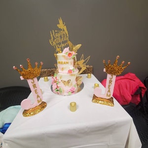 Tinker Bell Cake Topper, Happy Birthday Cake Topper, Personalized Cake ...
