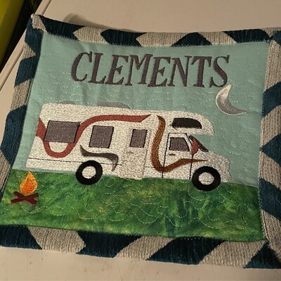 PDF Pattern for Camping Mug Rug, 5th Wheel Mug Rug Pattern, Camper Mini ...