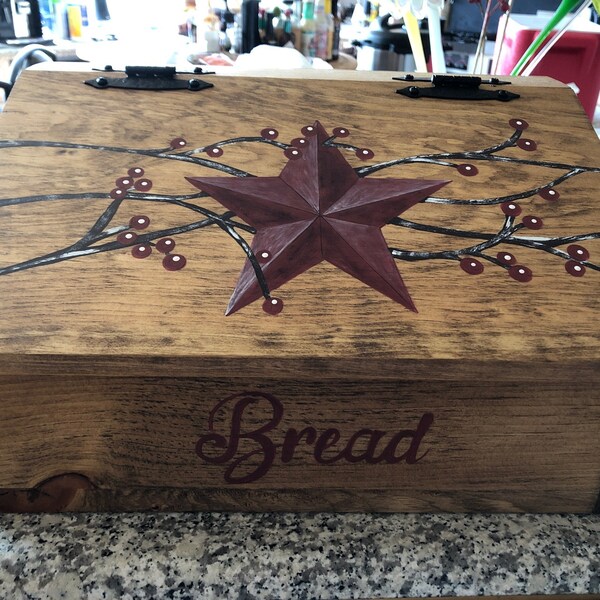 Bread Box, Wooden Bread Box, Primitive Bread Box, Primitive Decor ...
