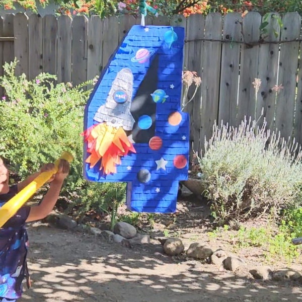 Space Number Pinata - Etsy