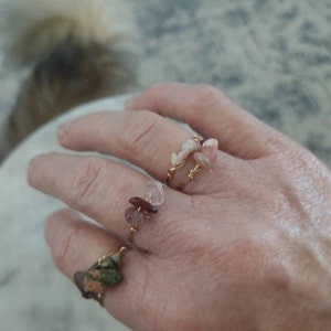 Custom Crystal Ring Handmade With Real Crystals you Choose the Crystals ...