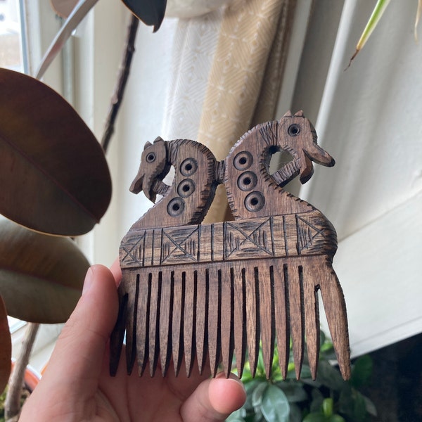 Wooden Comb, Horse, Medieval Comb, Carved Comb, Viking, Norse ...