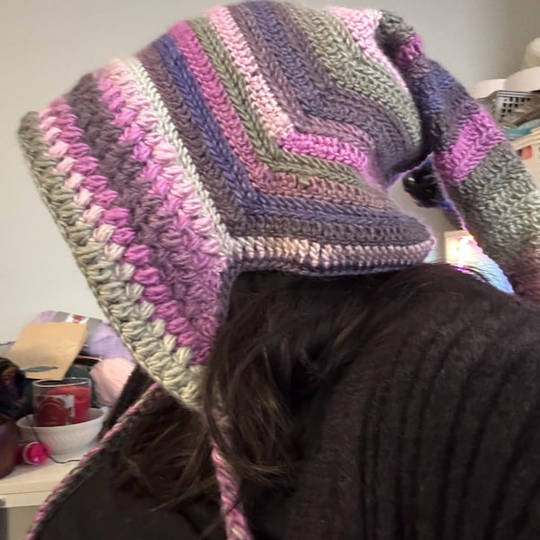 CROCHET PATTERN, Fae Elf Hood, "lauwis Dragon" Pixie Hood Crochet ...