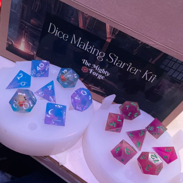 Dnd Dice Making Starter Kit W/ Instructions- Choose Your Mold - Etsy