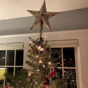 White Star Christmas Tree Topper Decoration 12 Inch Star Tree - Etsy