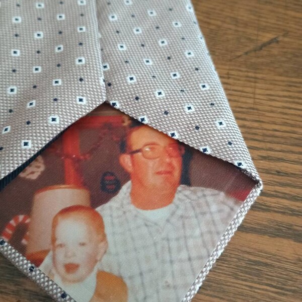 Custom Photo Tie Patch Father of the Bride Groom Gift Neck Ties for ...