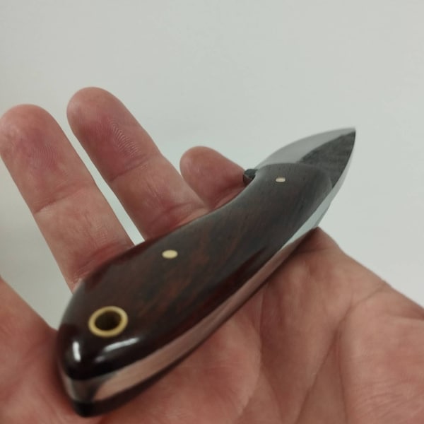 Hand Forge Bushcraft Knife With Sheath | Rosewood Fixed Blade Custom Knife | Hunting Knife ...