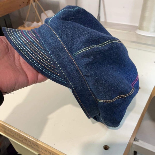 Newsboy Hat Sewing Pattern Paperboy 8 Panel Cap Download Pdf, Sizes: S ...