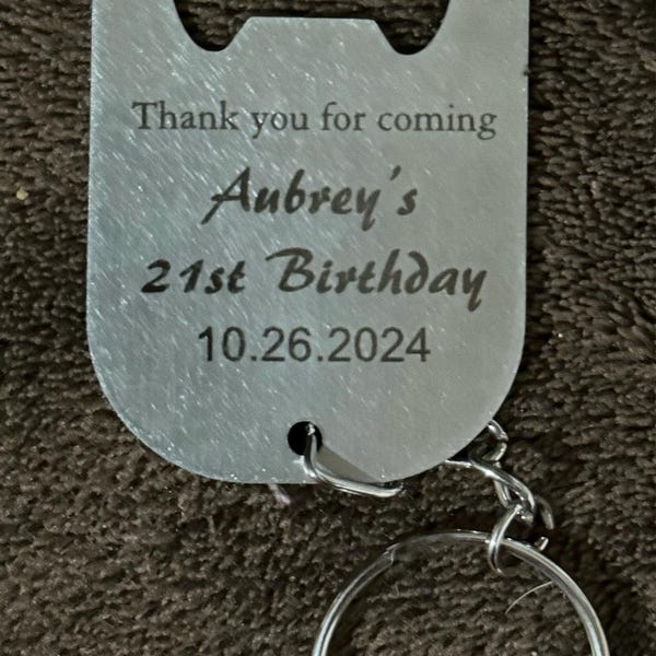 Personalized Keychains Custom Logo Keychains, Team Gifts, Wedding ...