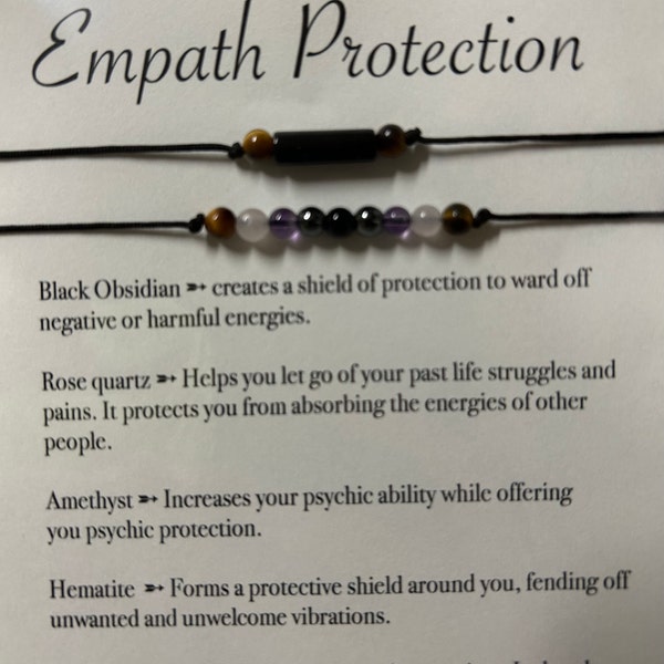 Empath Protection, Empath Protection Set, Empath Bracelet, Gifts for ...