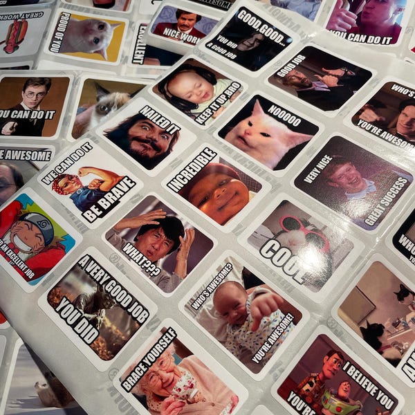 Meme Sticker,100-500 Pcs,meme Stickers for Teacher,grading Memes ...