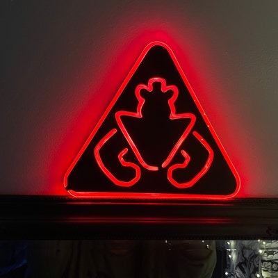 FNAF Security Breach Warning Sign , Neon Like , LED , Light , Wall ...