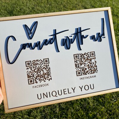 Social Media Sign Template, Follow Us Sign, Instagram Sign, Facebook ...