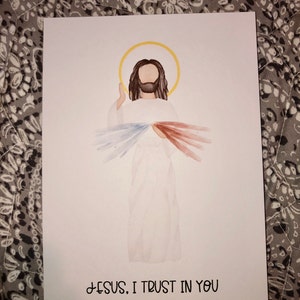 Custom Saint Print Saint Print Saint Card Catholic Gift - Etsy