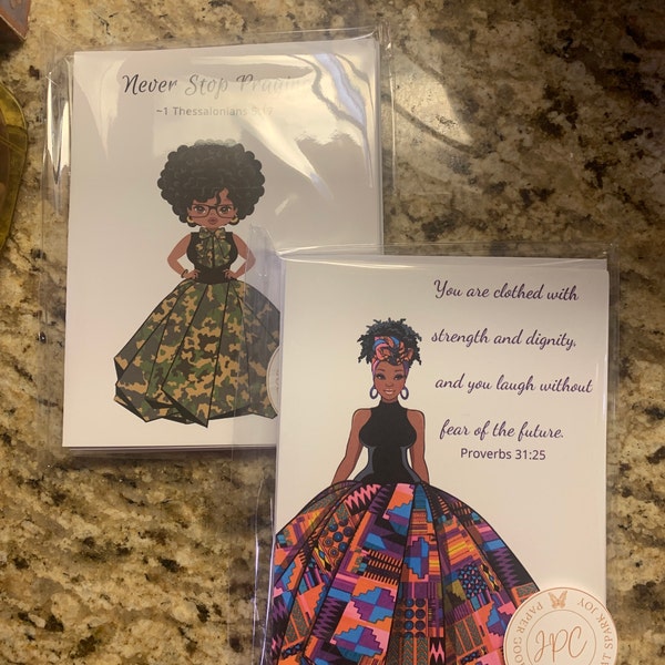 Proverbs 31:25 African American Scripture Note Cards, Encouragement ...